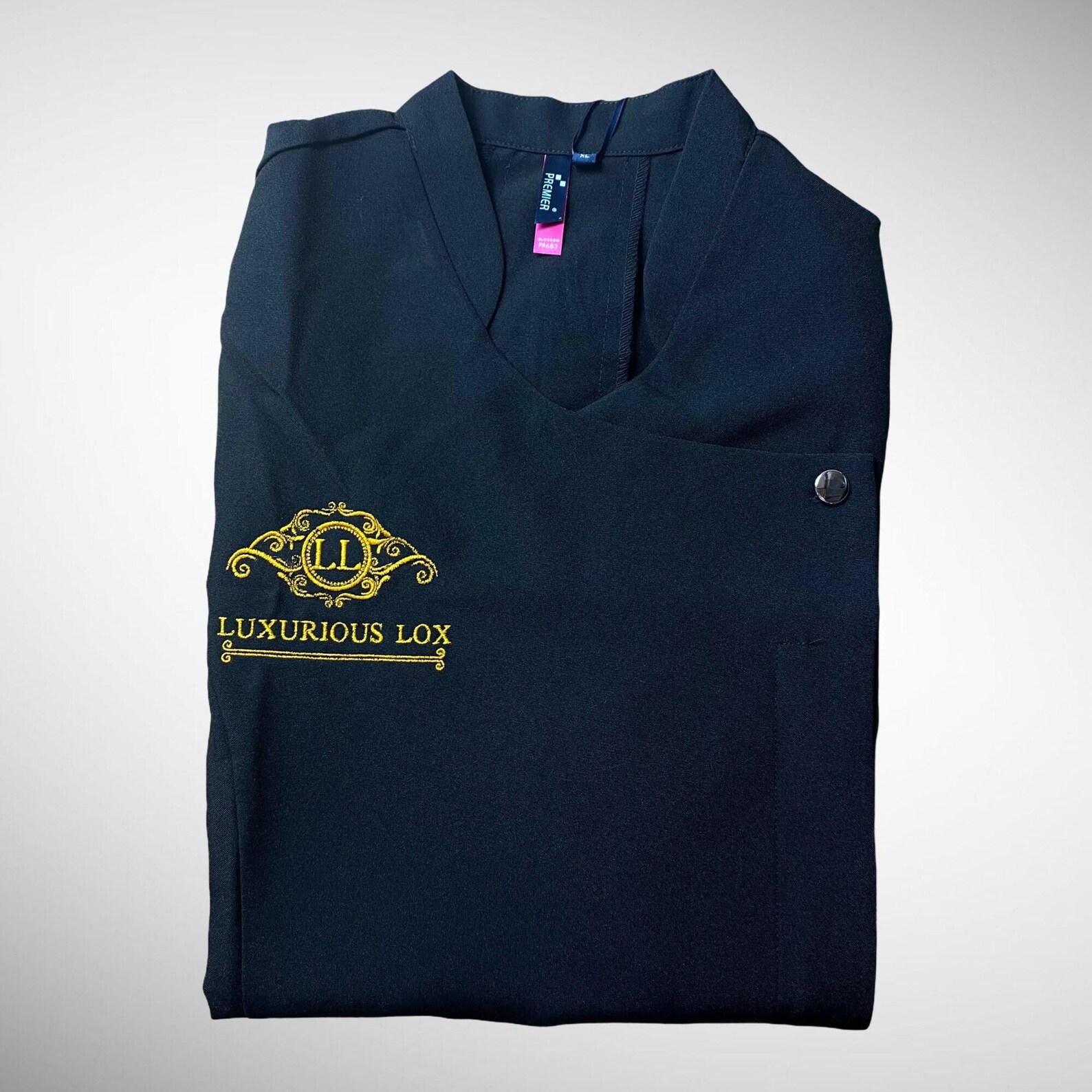 Personalised YOUR LOGO or WRITING Salon Beauty Blossom Tunics, Business ...