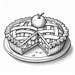 Apple Pie Coloring Pages - Etsy