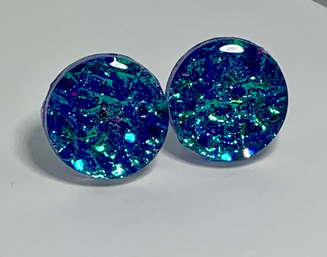 Resin Art Earrings - Etsy