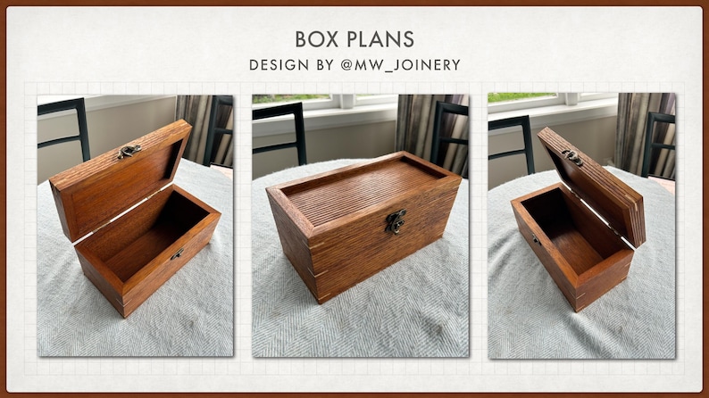 Wooden Box Plans - Etsy