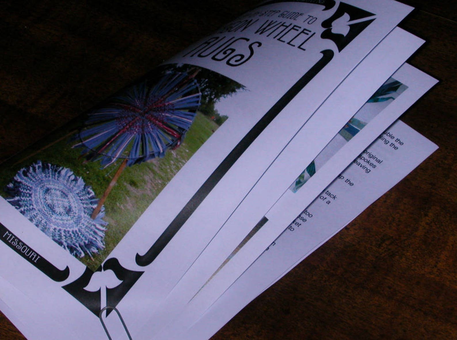 Wagon Wheel Rug Directions - Etsy