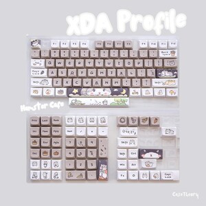 Hamster Cafe Keycaps Cat Keycaps Mouse Keycaps Cute Keycaps Set Anime ...