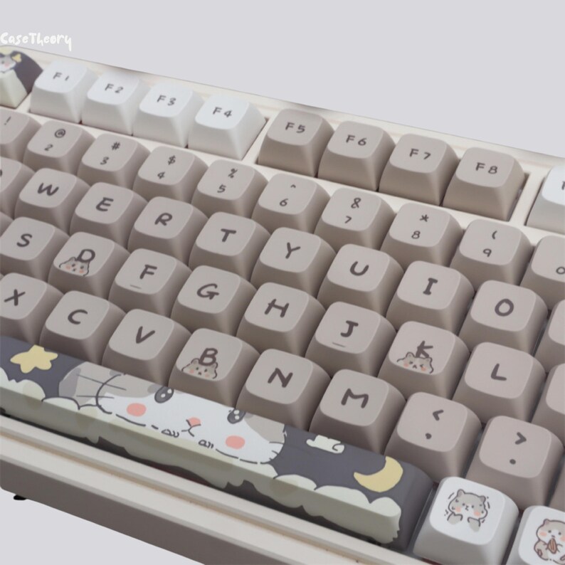 Hamster Cafe Keycaps Cat Keycaps Mouse Keycaps Cute Keycaps Set Anime ...