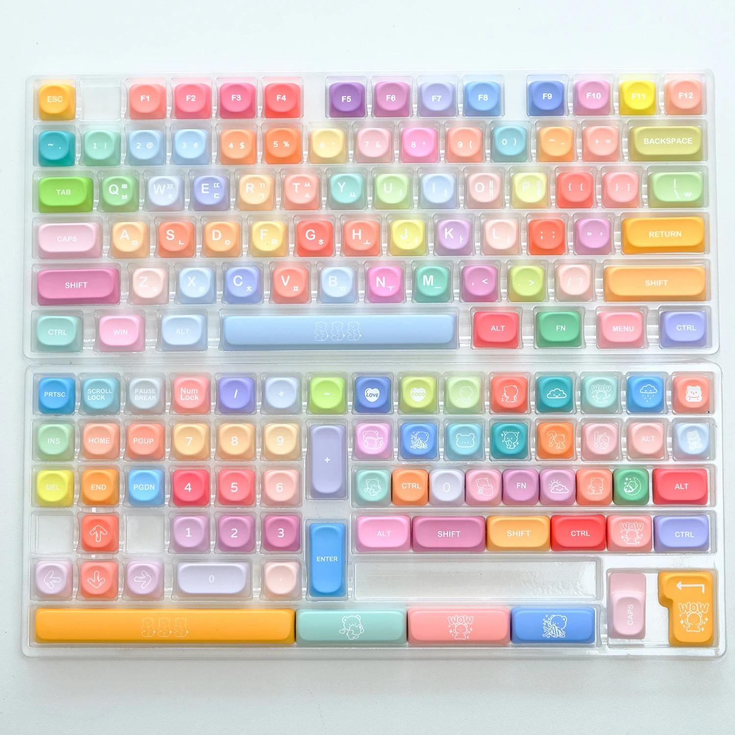 Gummy Keycaps Candyland Keycaps Multicolor Keycaps Kawaii Keycaps Cute ...