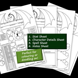 Form Fillable 5e Dnd Character Sheet PDF | Dnd 5e Character Sheets | Dnd 5e Character Journal ...