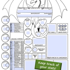 Form Fillable 5e Dnd Character Sheet PDF | Dnd 5e Character Sheets ...