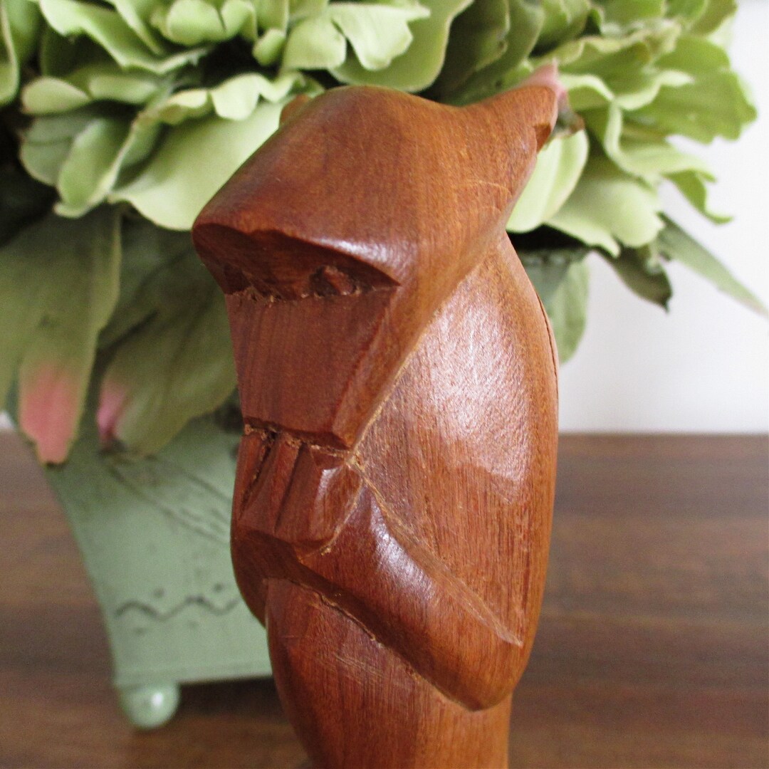 Hand Carved Solid Wood Monkey - Made in Kenya - 6 1/4" - Etsy