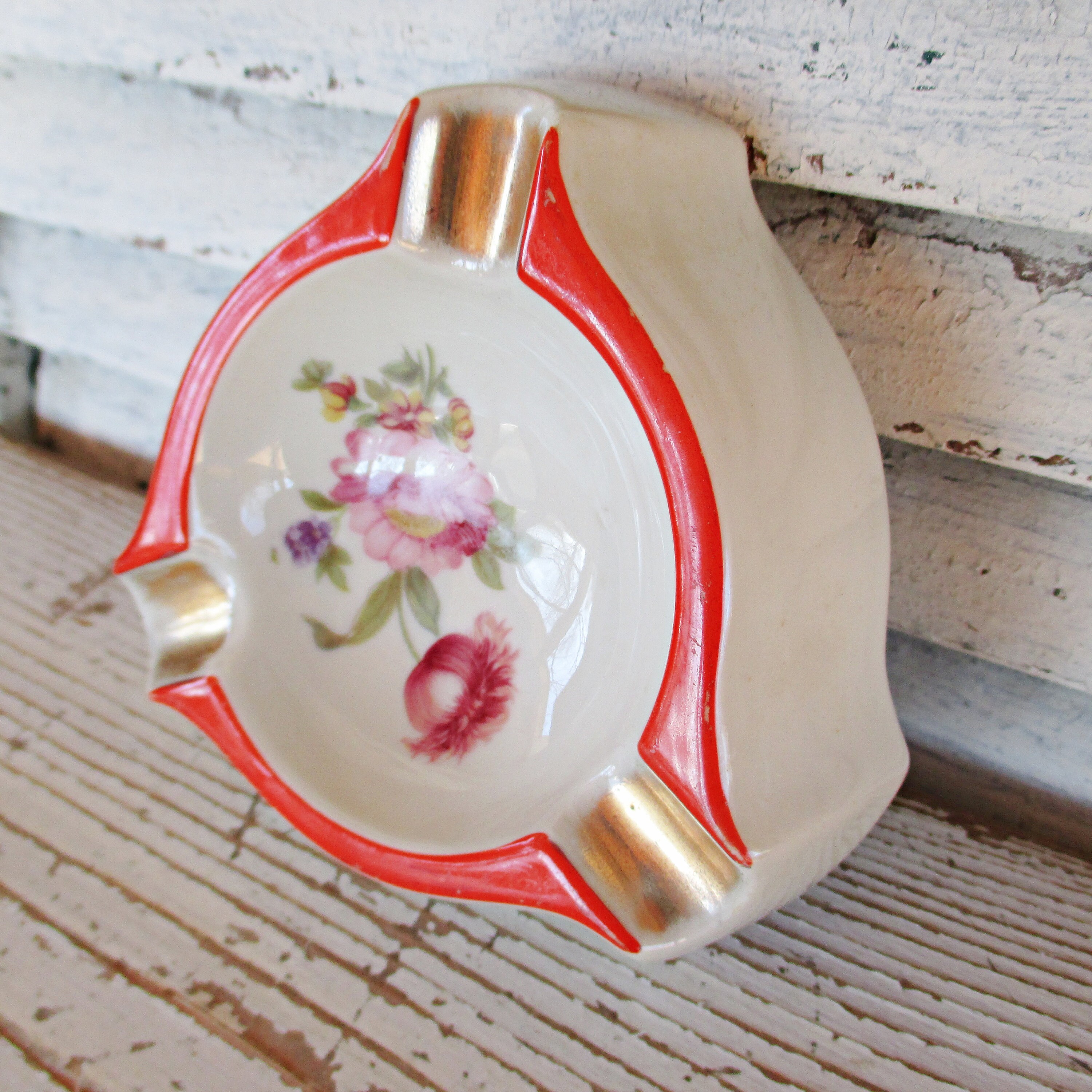 Art & Collectibles Vintage Floral Ashtray Made in Germany 1960's Circa ...