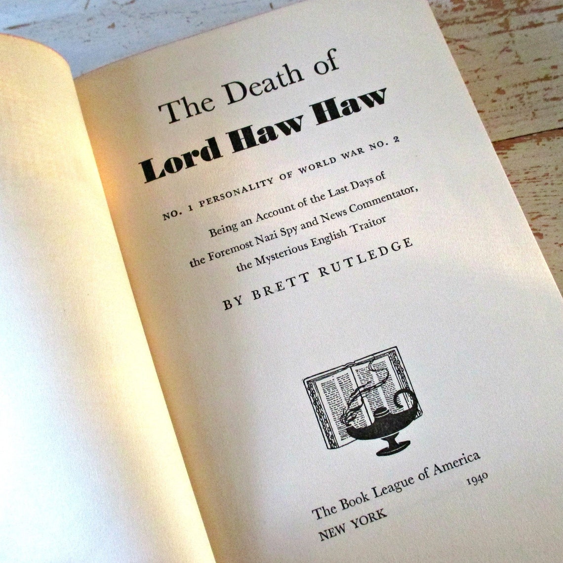 1940's Book - the Death of Lord Haw Haw - With Original Book Jacket - Etsy