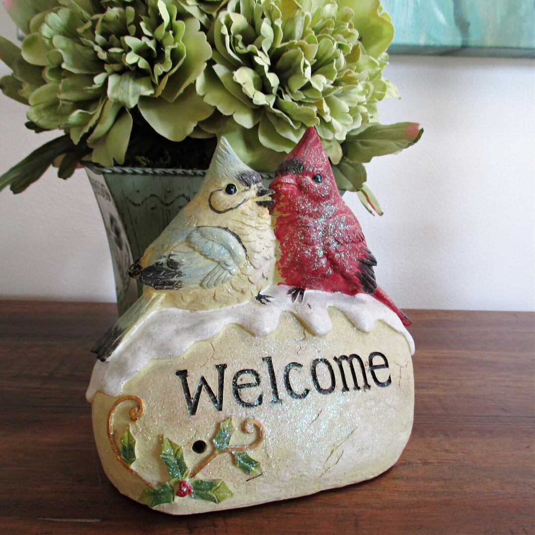 Adorable Chirping Motion Activated Cardinal Welcome Decor - Etsy