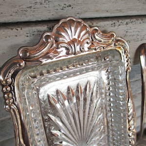 Beautiful Vintage Relish Tray and Spoon Set Silver Tray - Etsy