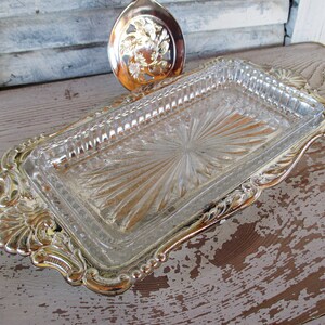 Beautiful Vintage Relish Tray and Spoon Set Silver Tray - Etsy