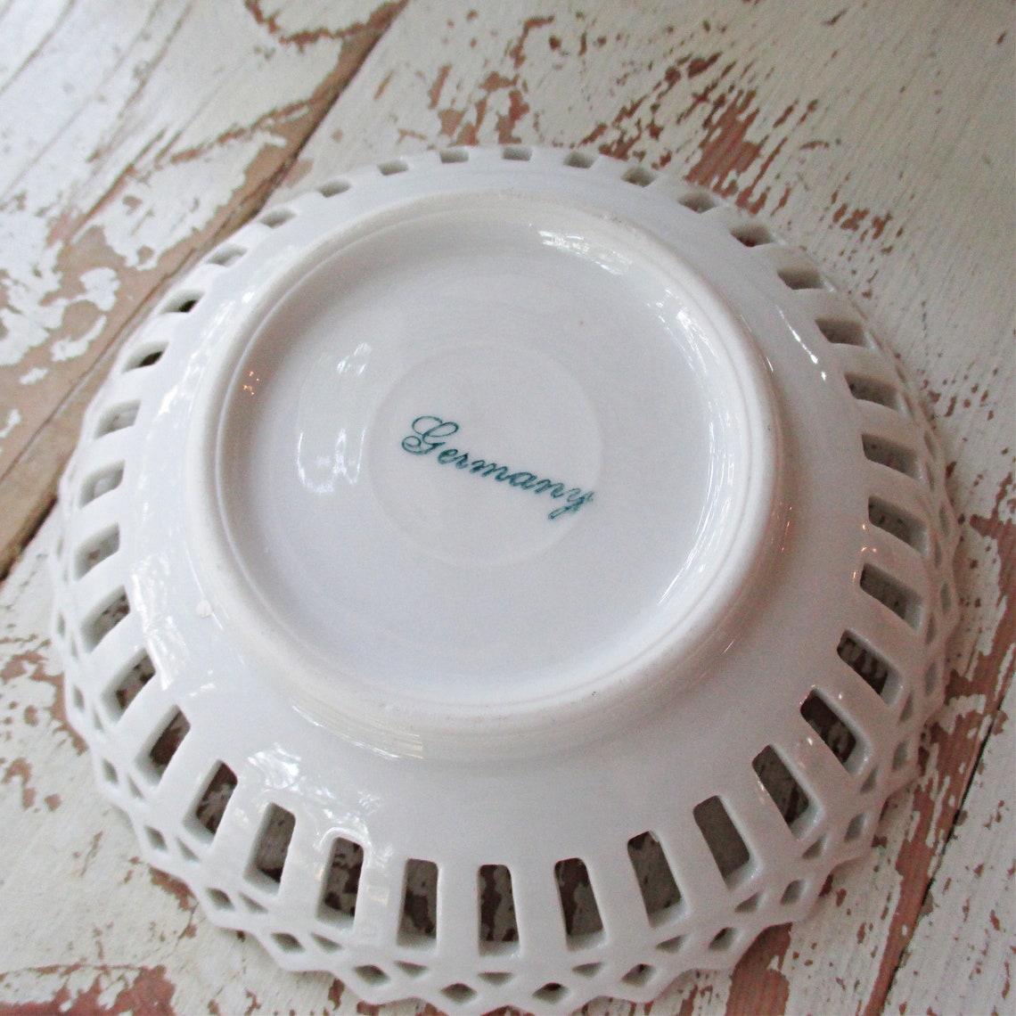 Vintage German Bone China Lace Trinket Dish Circa 1950's - Etsy