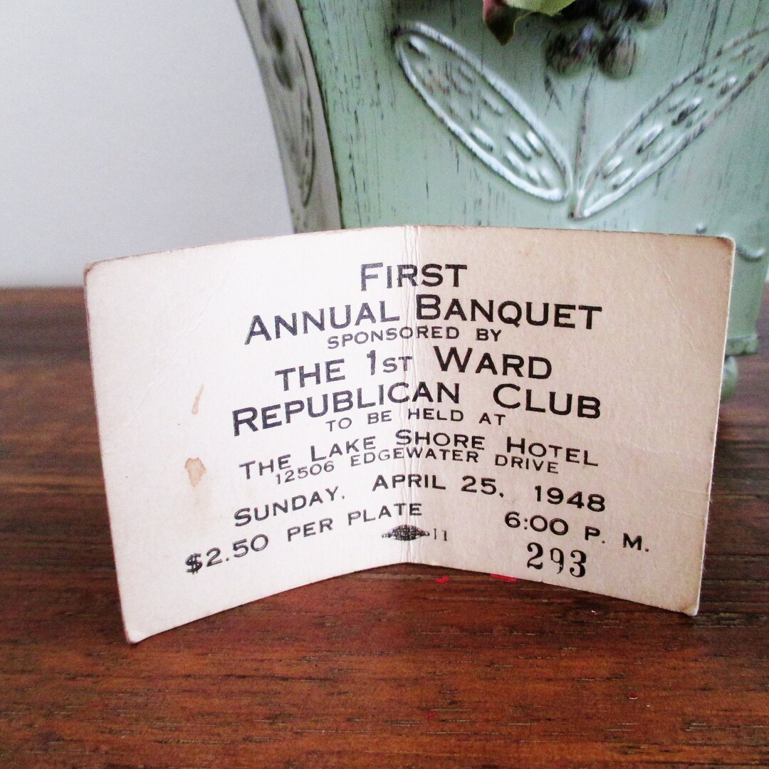 Vintage 1940's Republican Memorabilia/ephemera/collectible - 1948 ...