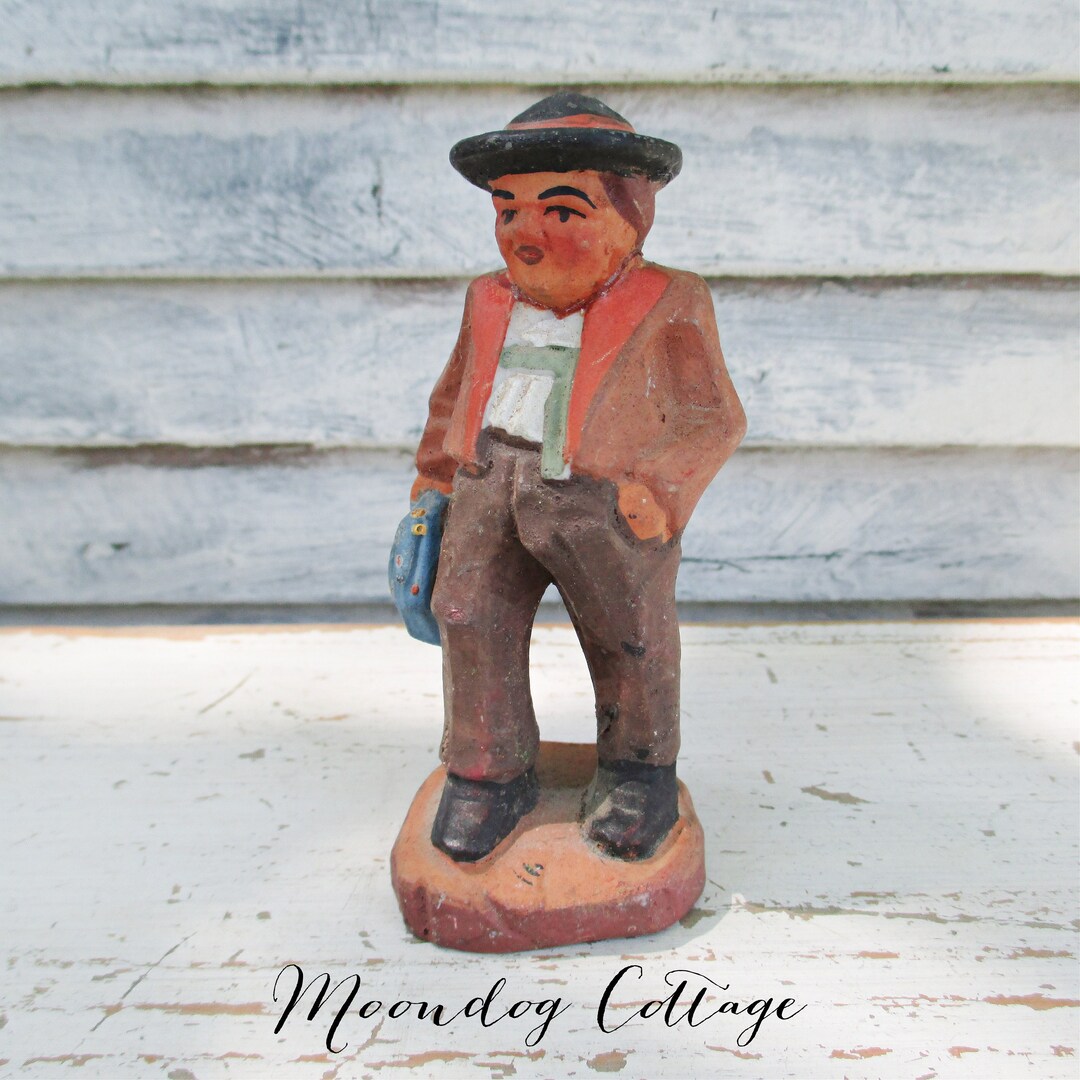 Anri Style Vintage Hobo Man - Made in Japan - 3 1/2" - Etsy