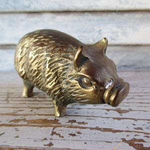 Unusual Vintage Brass Pig Rattle Hollow With Rattle Inside 3 Long - Etsy
