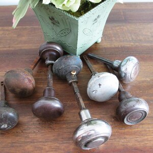 Seven Vintage/antique Rusty Metal Door Knobs - Salvaged Hardware - Etsy