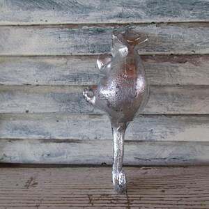Silver Metallic Cast Iron Mouse/rat Wall Hook 6 - Etsy