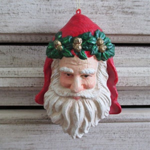 Beautiful Set of Christmas Santa Ornaments - Etsy