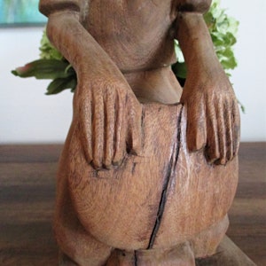 Large Vintage Hand Carved Man Playing a Bongo Drum 13 1/2 - Etsy