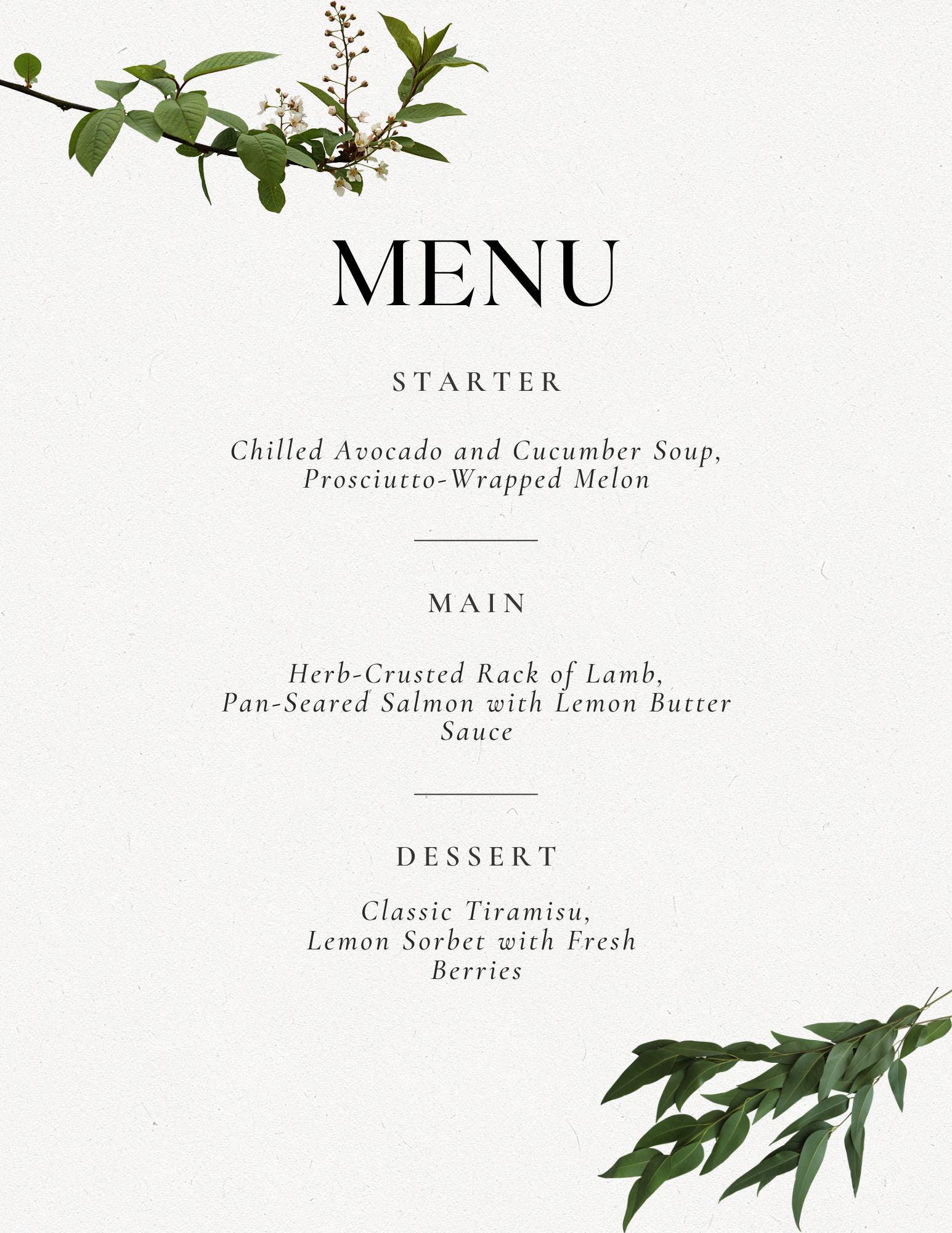 Customizable Canva Menu Design Perfect for Cafes, Restaurants, & Events ...