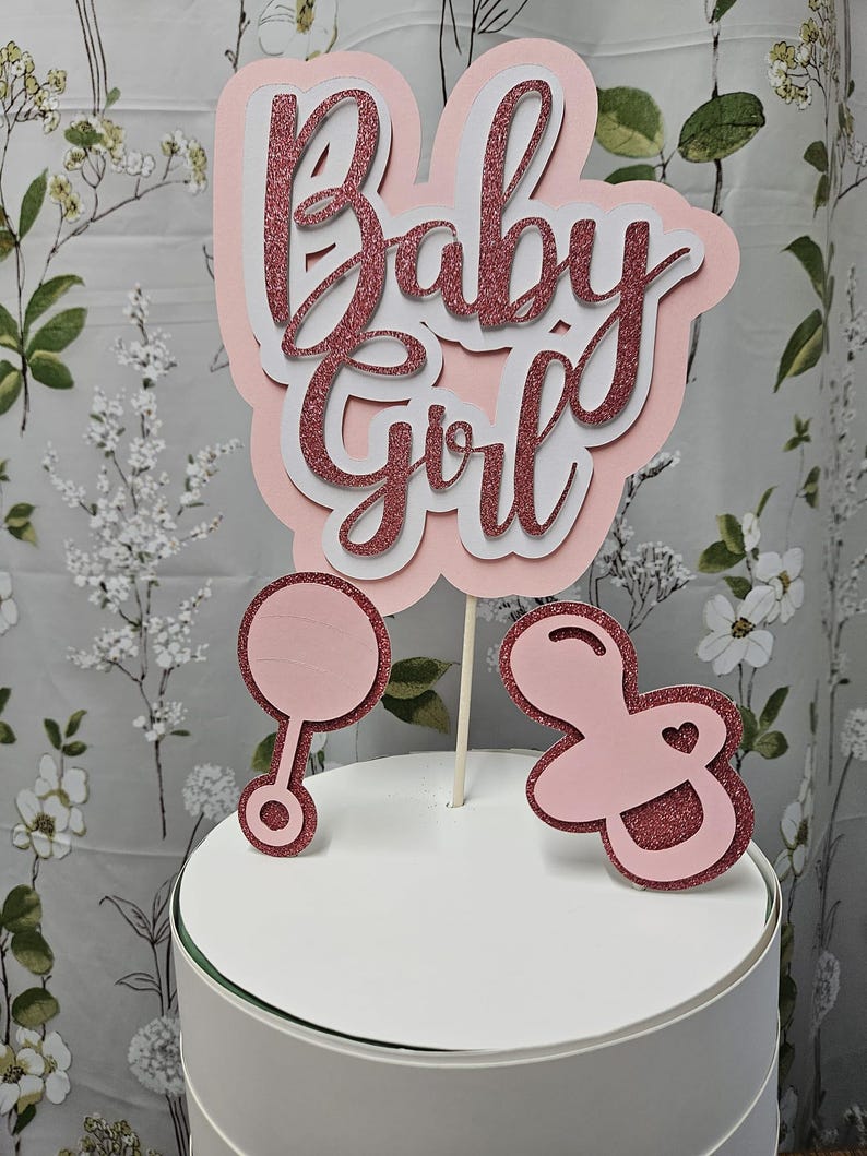 Baby Girl Cake Topper - Etsy