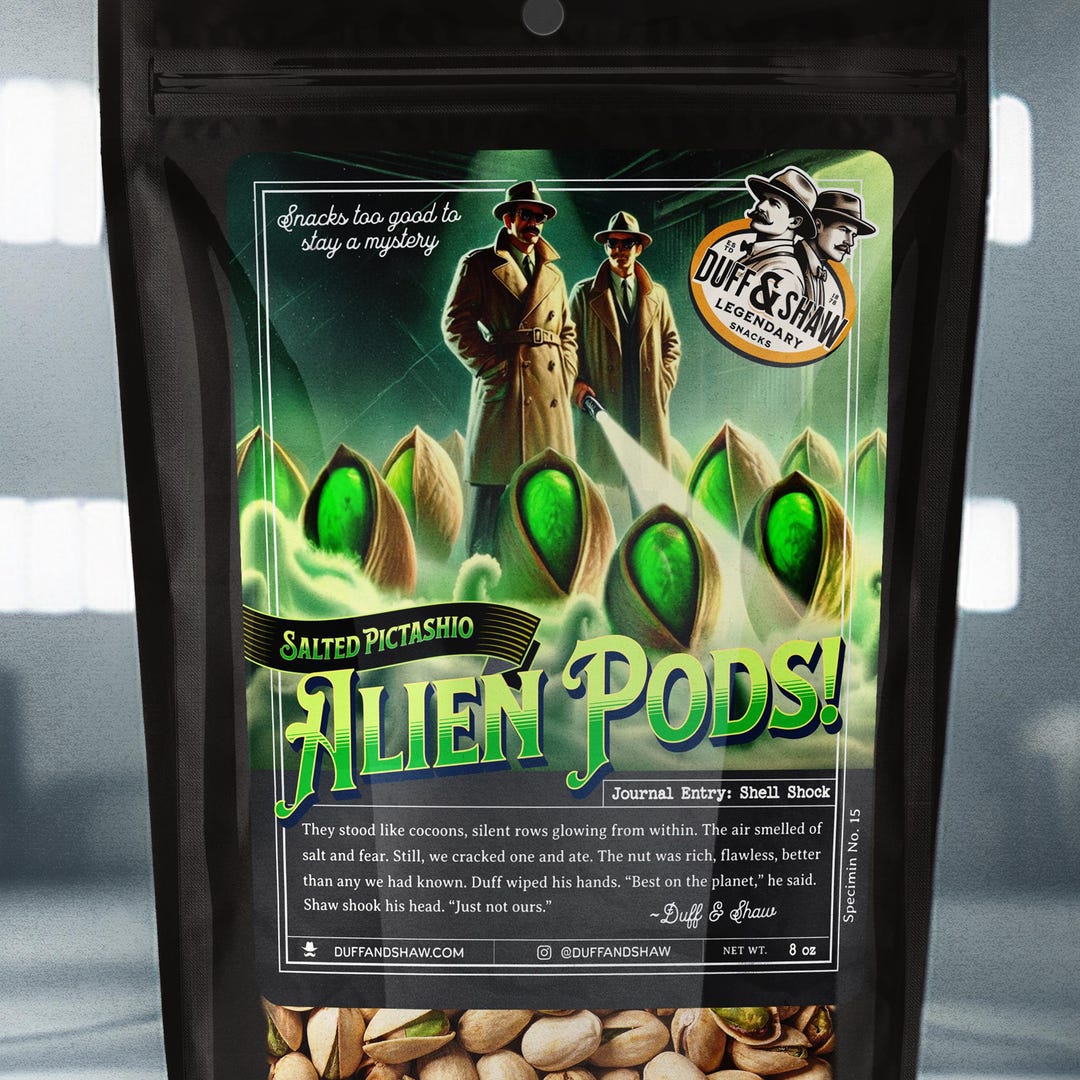 Alien Pod Pistachios – Salted Pistachio Snack | Sci-fi Gourmet Nuts by ...