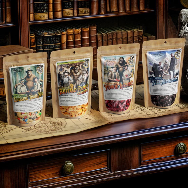 Bigfoot Snack Gift Pack: Spicy Cashews, Yeti Chocolate, Elusive Trail ...