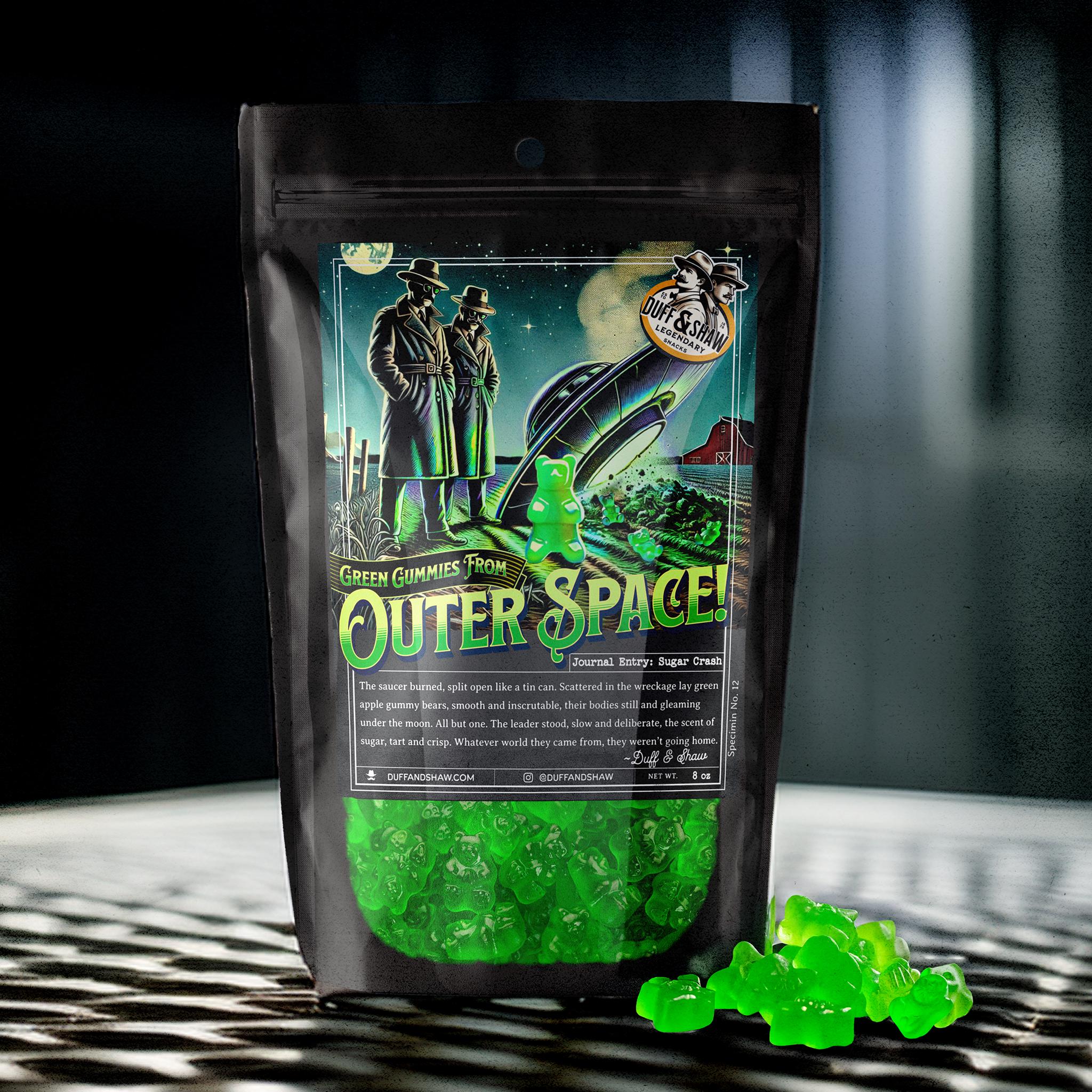 Green Apple Alien Gummies – Sci-fi Space Candy! Green Gummies From ...