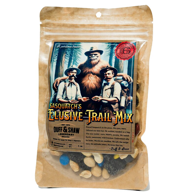 Sasquatch's Trail Mix Sasquatch's Classic Blend of Nuts and M&m's. the ...