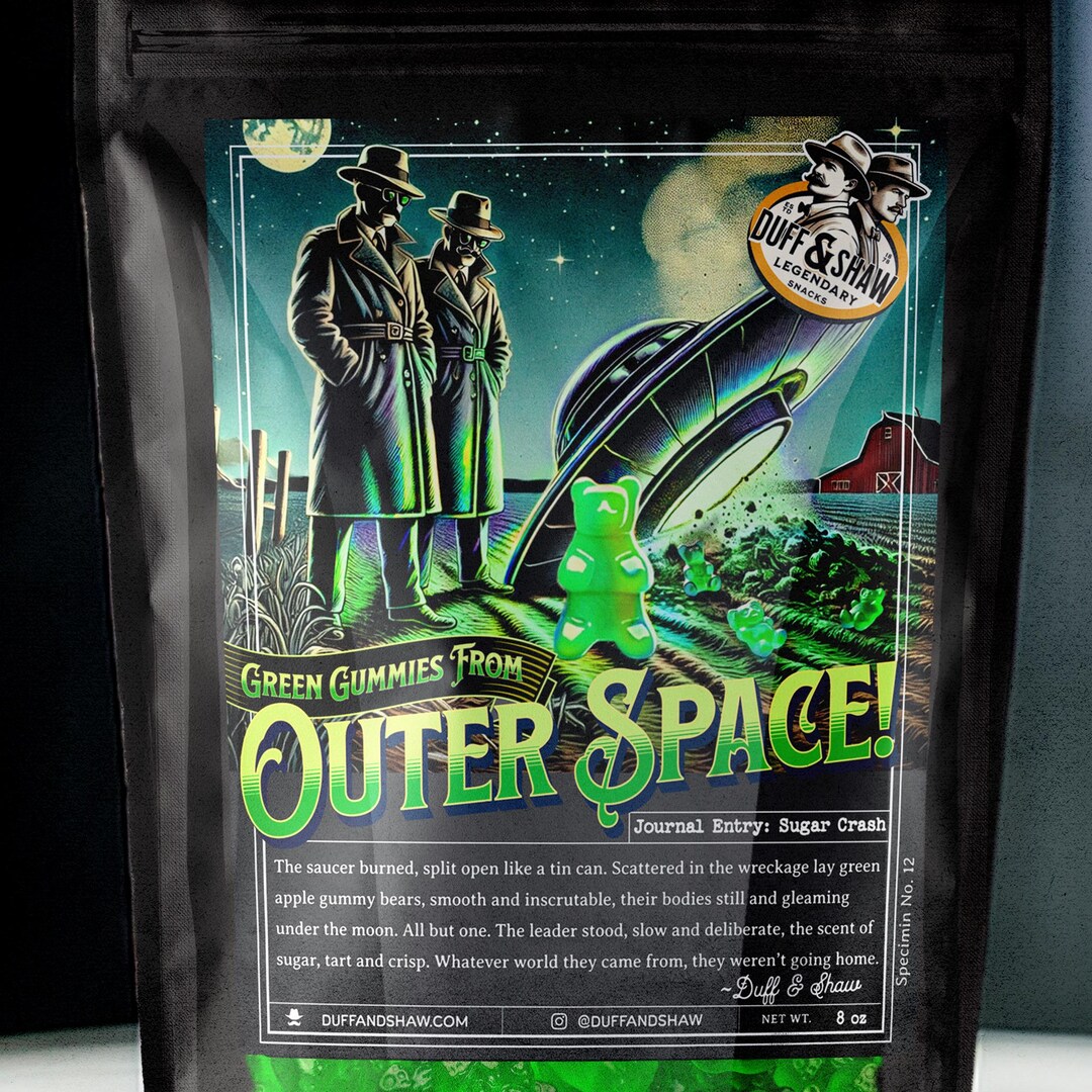 Green Apple Alien Gummies – Sci-fi Space Candy! Green Gummies From ...