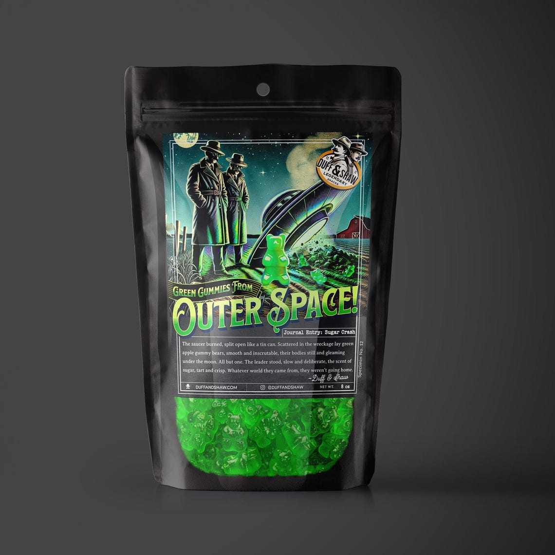Green Apple Alien Gummies: Sci-fi Space Candy Snack - Etsy