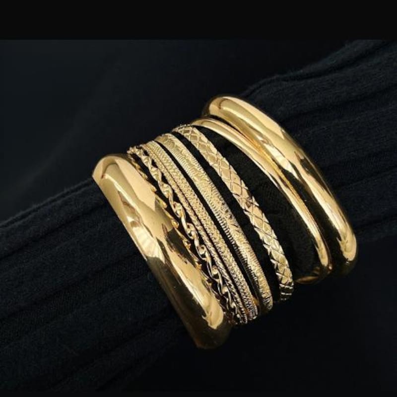 Chunky Bangle - Etsy