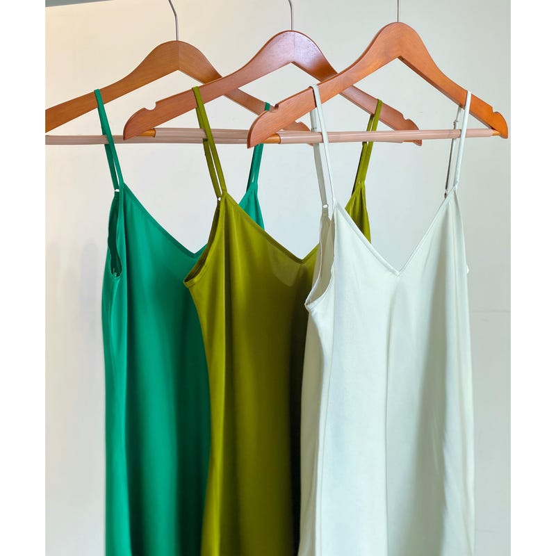 Olive Slip Dress - Etsy