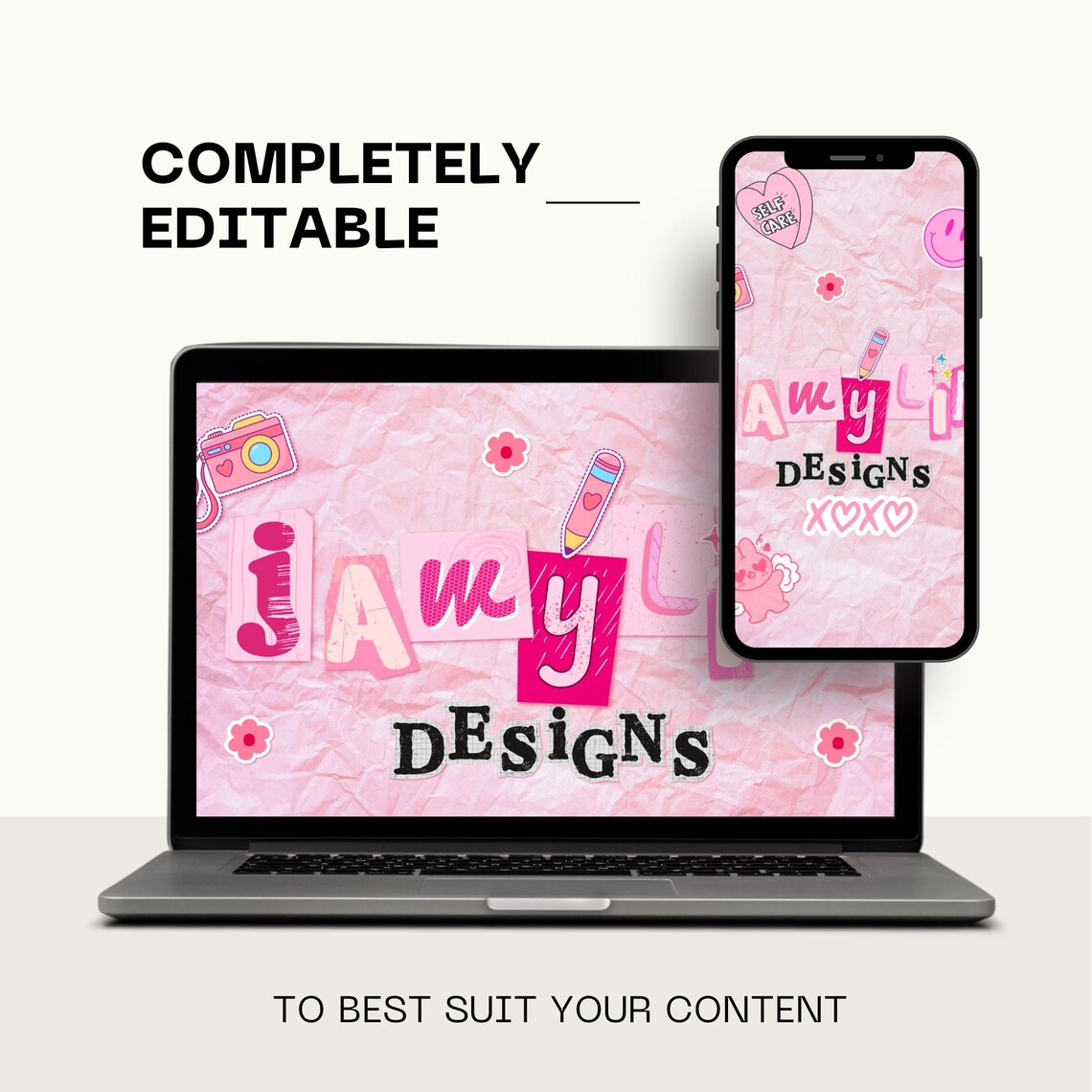 Scrapbook Youtube Video Intro Template for Canva, Outro Video ...