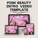 Pink Beauty Youtube Video Intro Template for Canva, Beauty Channel ...