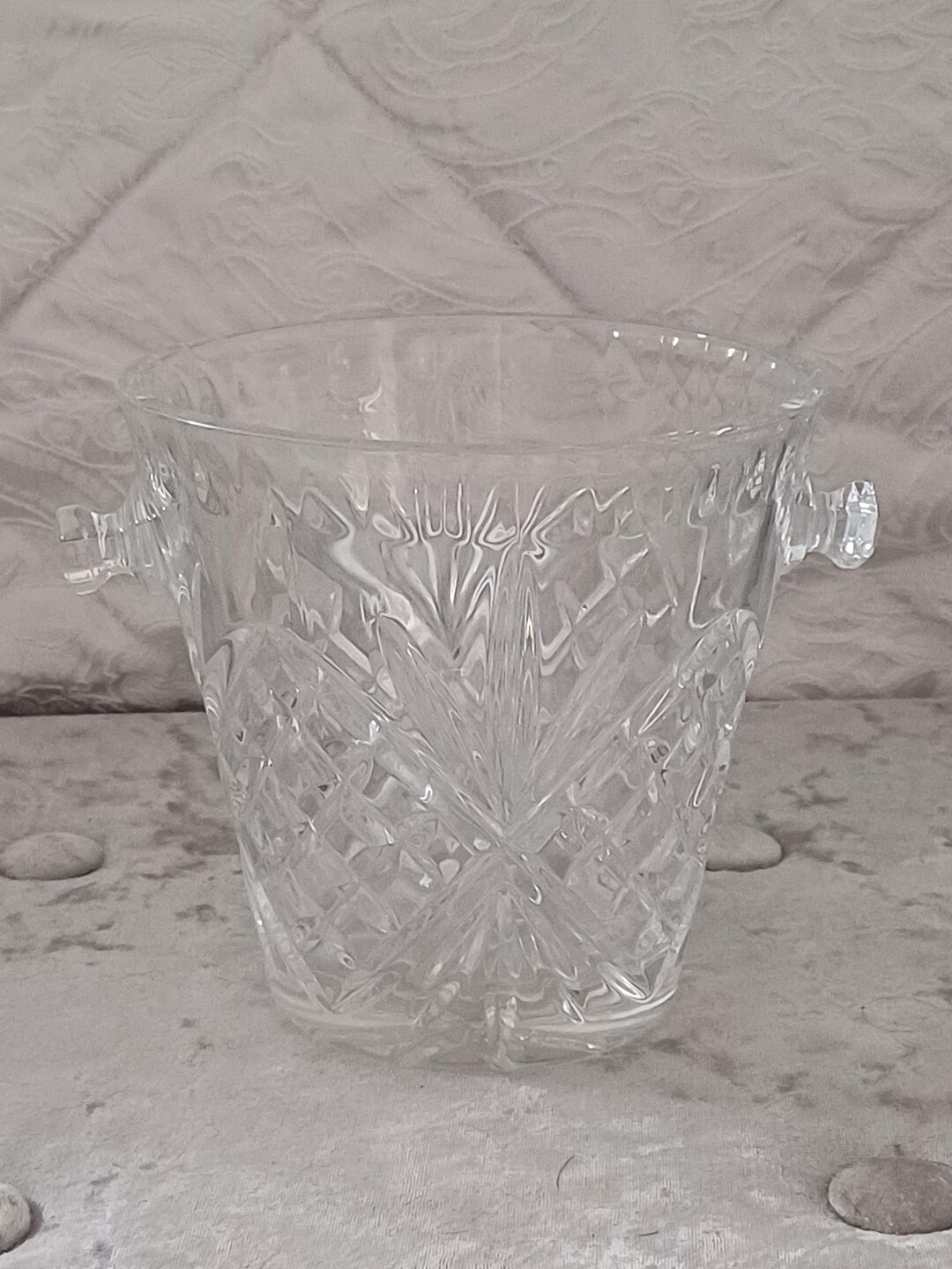 Stunning Cut Crystal Ice Bucket - Etsy