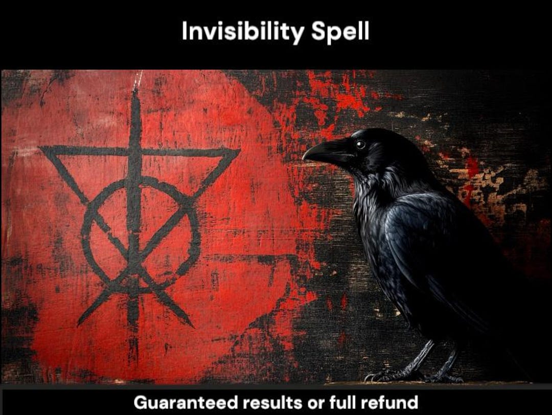 Invisibility Spell Power to Become Invisible at Will Ritual - Etsy