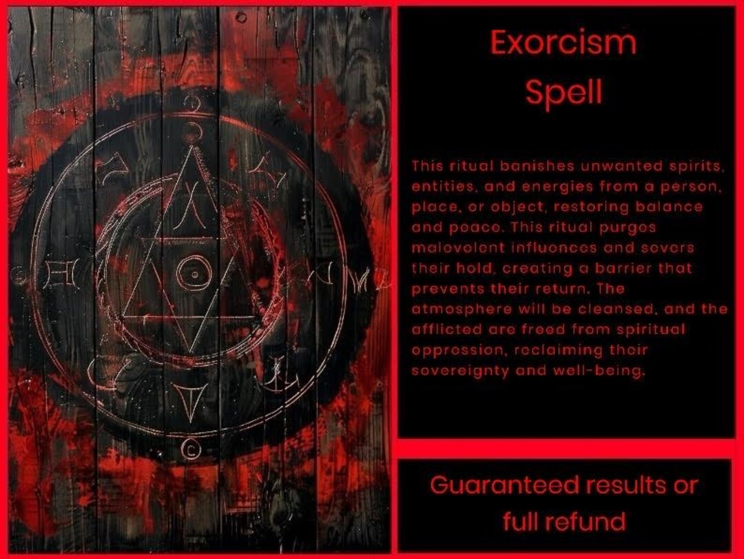 Exorcism Spell Demon and Entity Removal - Etsy