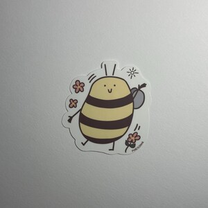 Buzzy Bee // Cute Bee // Happy Bee // Waving Bee // Flowers With Bee ...