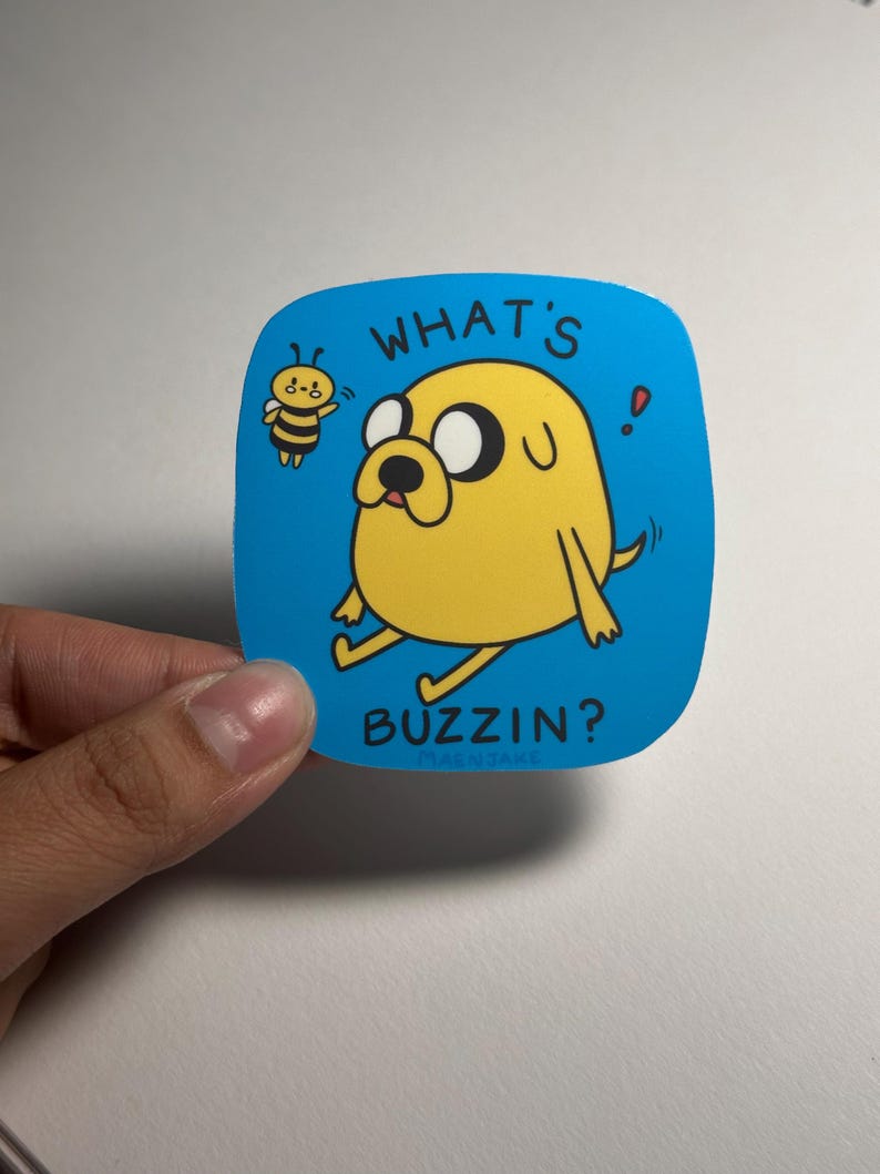 Jake the Dog With Bumble // Bee // Adventure Time // Cute // - Etsy