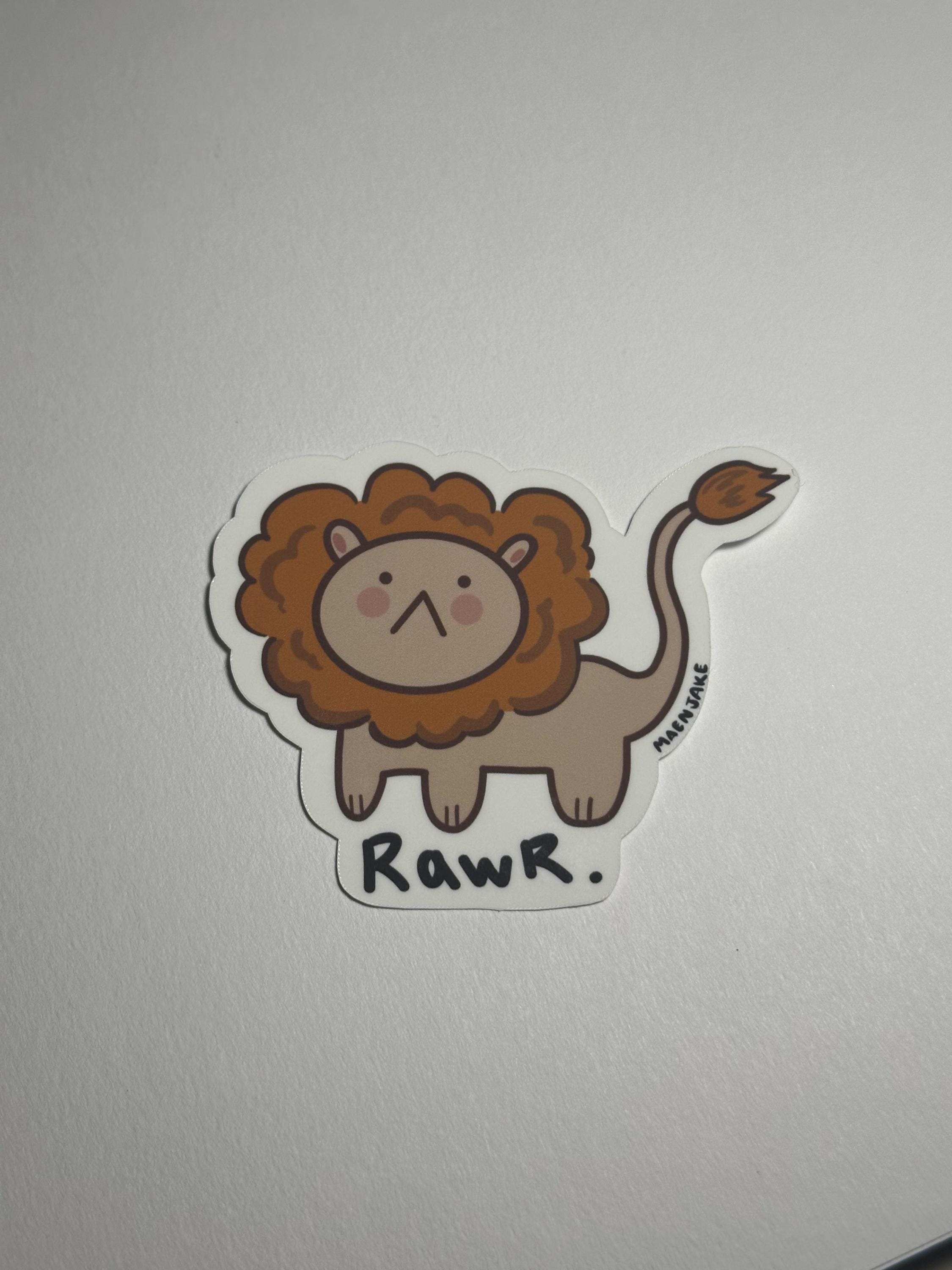 Fuzzy Lion // Cute Lion // Rawr // Rawr XD // Mow - Etsy