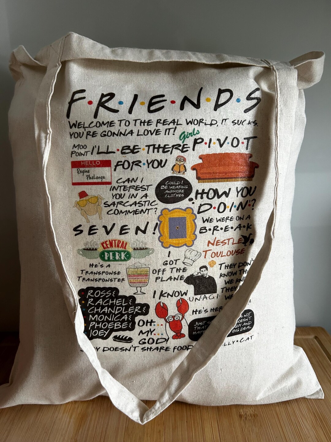 Friends Shopping Bag | Friends Fan | Friends Enthusiast | Eco-friendly ...