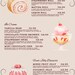 Customizable Watercolour, Cute, Demure, 1 Page Front and Back Dessert ...
