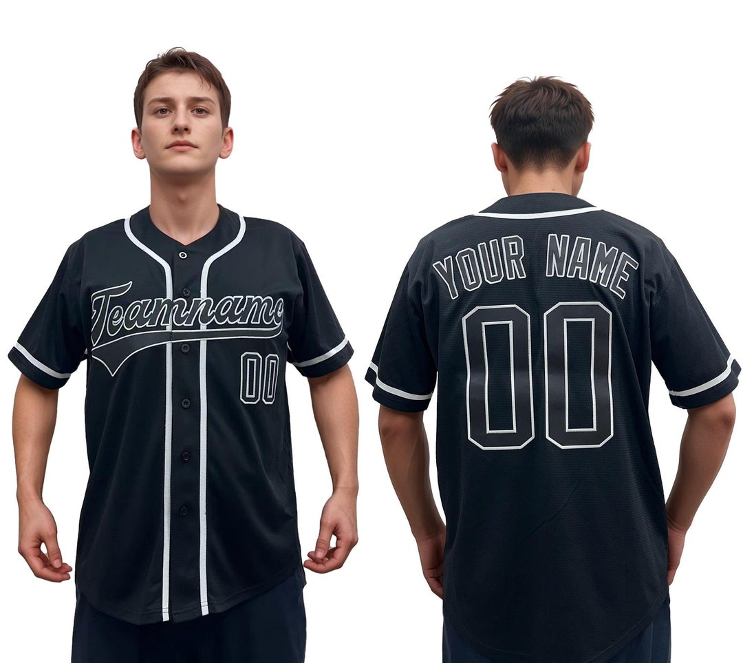 Custom Baseball Jersey Personalized Embroidery Name Number Logo Sports ...