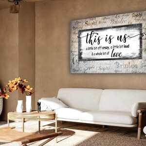 Family Wall Art | This is Us - Personalized Family Canvas Prints, Large ...