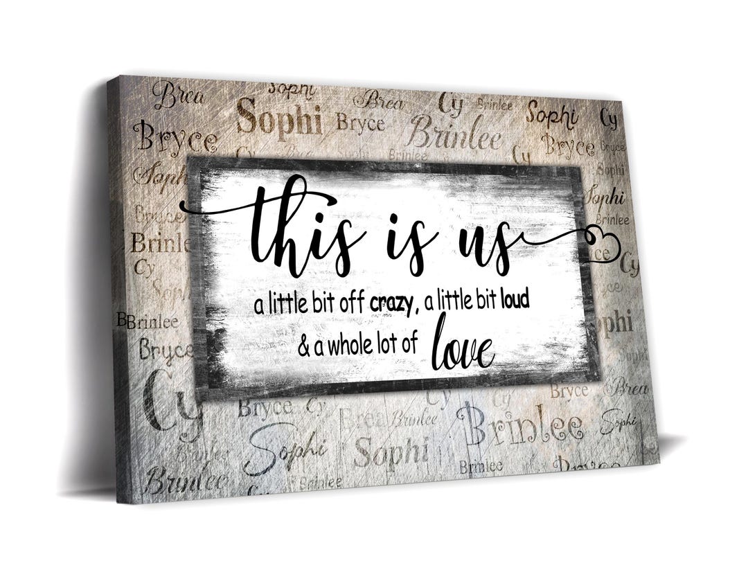 Family Wall Art | This is Us - Personalized Family Canvas Prints, Large ...