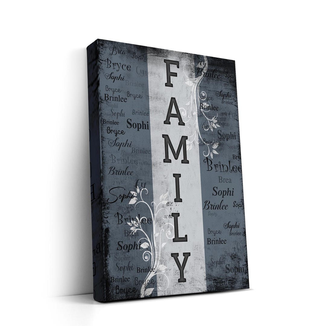 Family Wall Art | Personalized Home Decor, Custom Family Wall Art ...