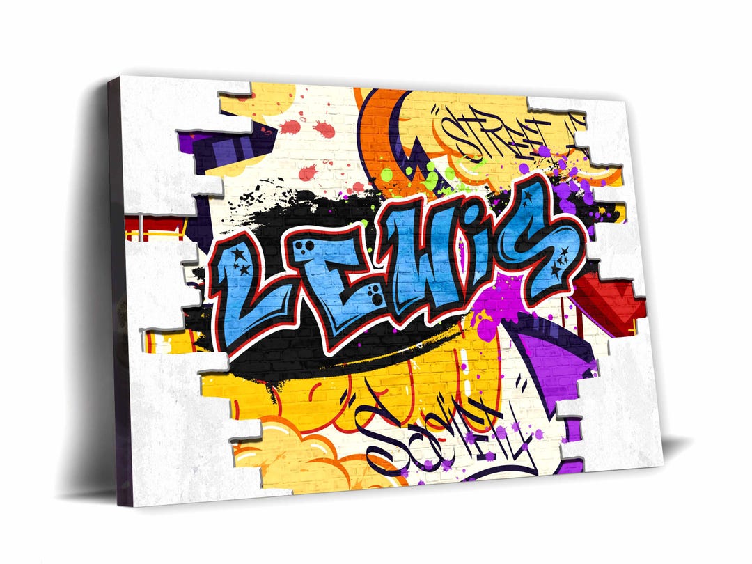 Street Art & Graffiti Canvas | Custom Graffiti Wall Art, Custom Street ...
