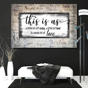 Family Wall Art | This is Us - Personalized Family Canvas Prints, Large ...